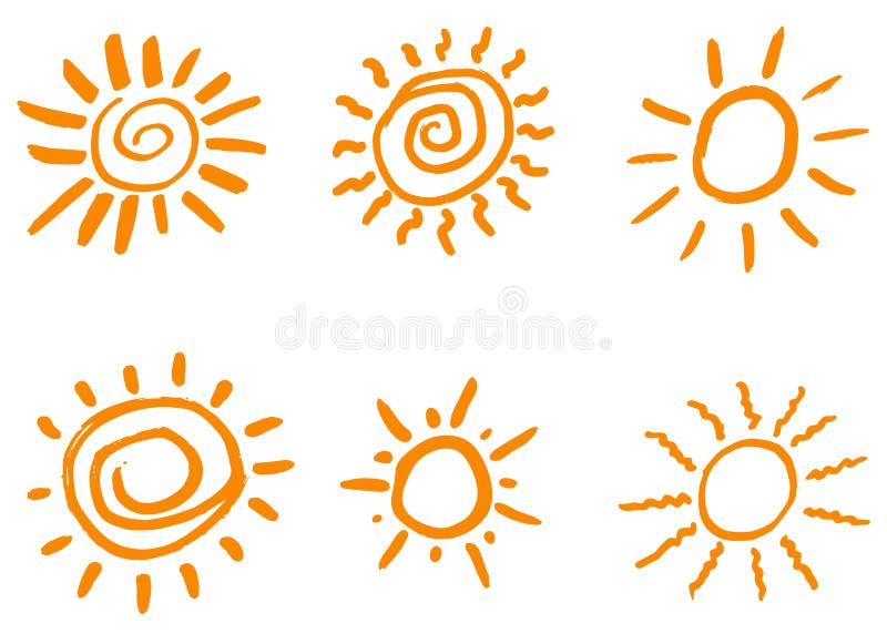 Brushstroke Sunbeam Stock Illustrations – 136 Brushstroke Sunbeam Stock ...