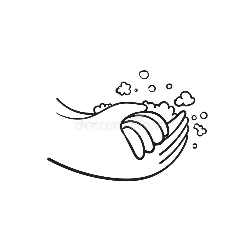 Doodle Hand Drawn Washing Hand Illustration Icon Symbol Isolated ... Doodle Hand Drawn Washing Hand Illustration Icon Symbol Isolated ...