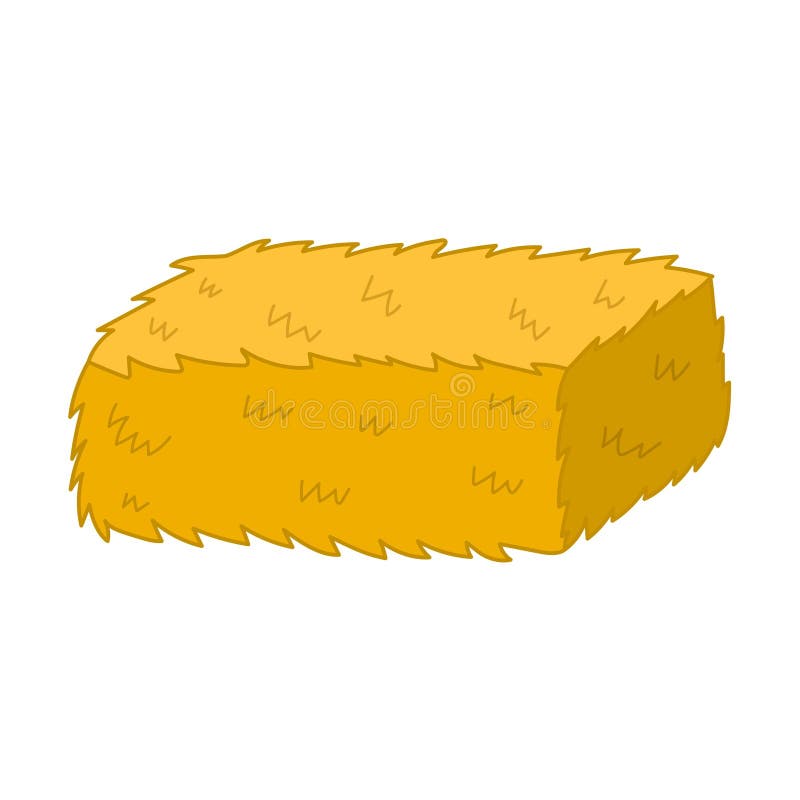 Doodle Hay Stack in Cartoon Style. Hand Drawn Farm Haystack Element ...