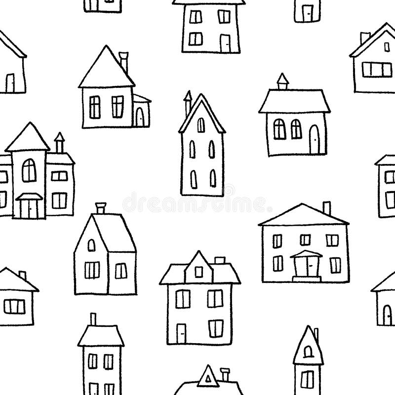 Doodle home set stock vector. Illustration of element - 130309782