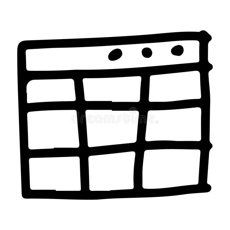 Doodle Icon of Accounting Report Sheet Stock Illustration ...