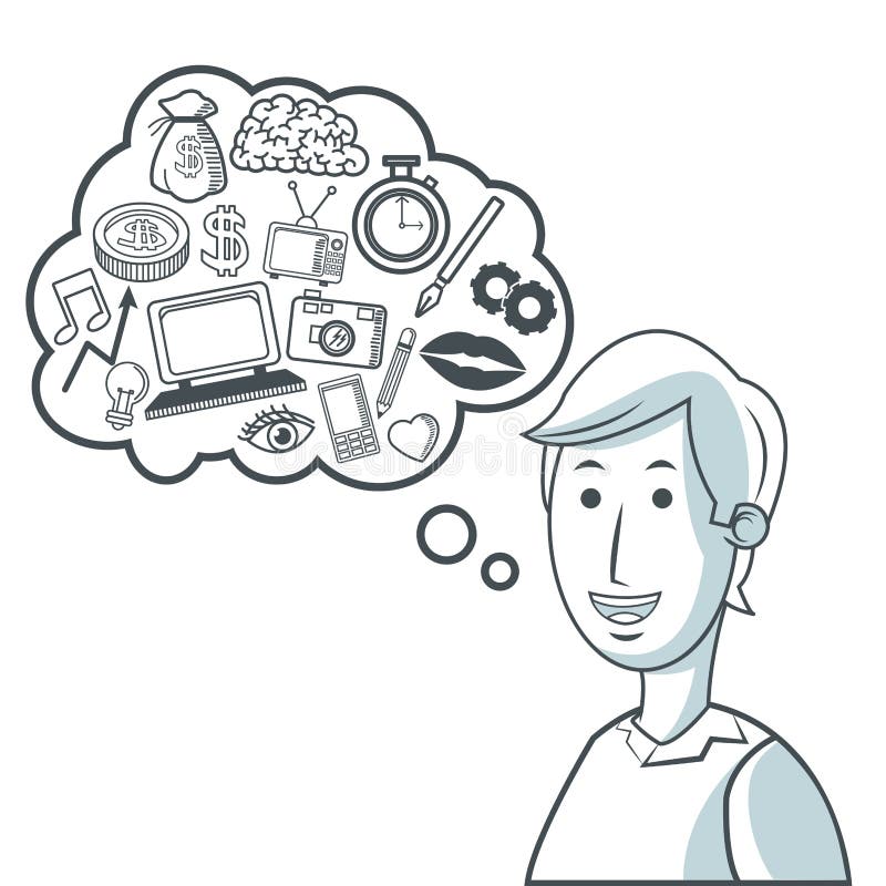 Doodle Icon Design. Cartoon Icon. Draw Concept Stock Vector ...