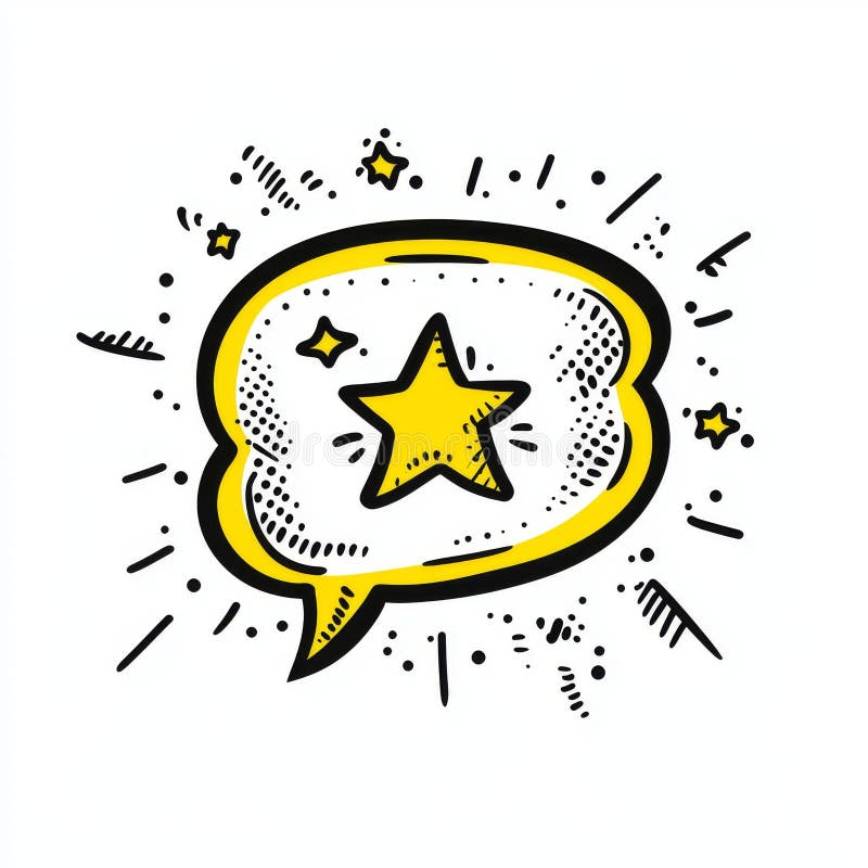 Doodle Icon Representing Customer Experience Feedback. Client Positive ...