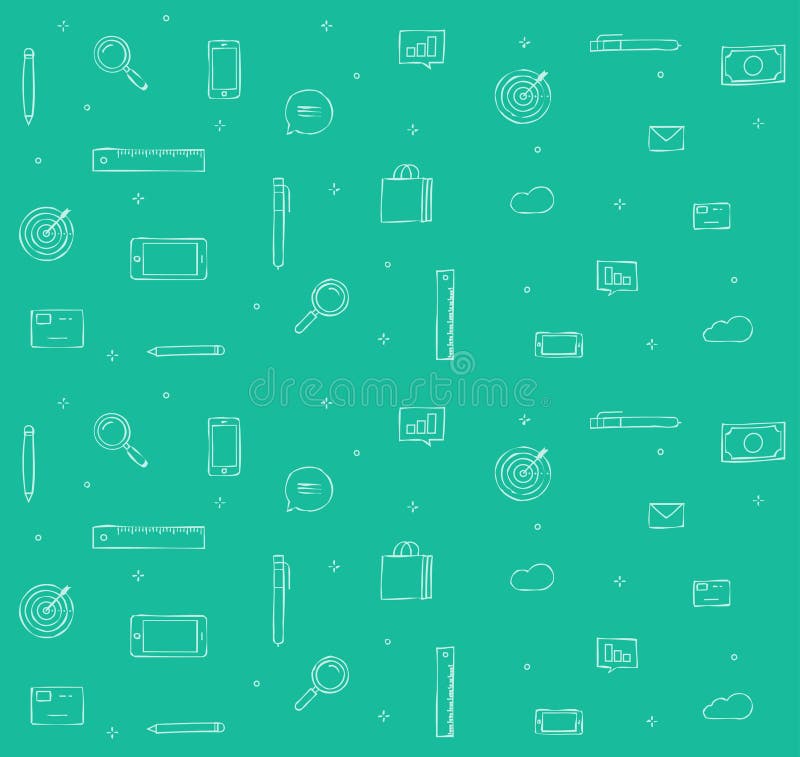 Doodle Statistics Bar Presentation Graphic Background Stock Vector ...