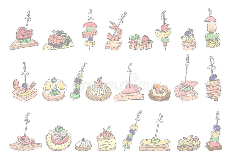Canapes Drawing Stock Illustrations – 112 Canapes Drawing Stock ...