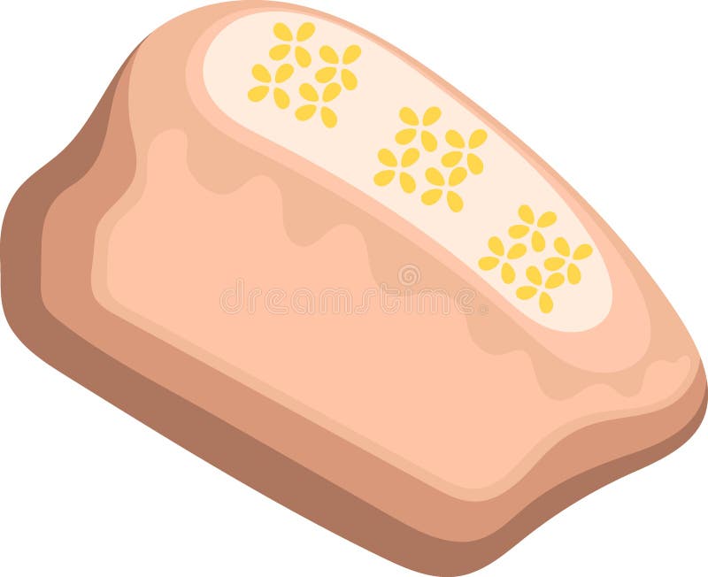 Doodle Illustration of Delicious Food, Crispy Fried Dry Bread Stock ...