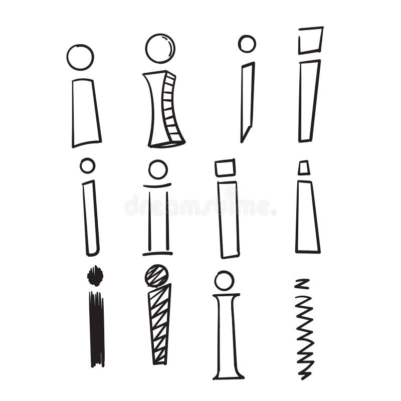 Doodle Info Sign, Information Icon Vector Illustration Stock Vector ...