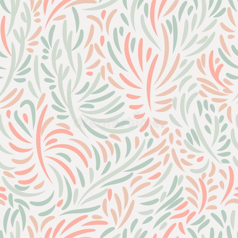 Doodle leaf pattern stock vector. Illustration of doodle - 92416120