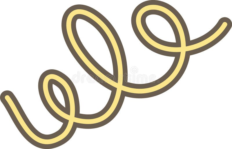 Doodle Line Art Abstract Twist Stock Illustration - Illustration of ...