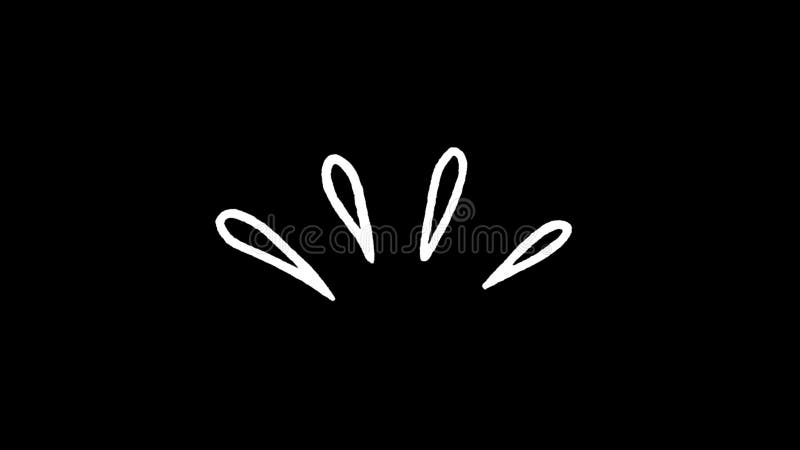 Doodle Line Sparkles and Rays. Hand Drawn Explosion Lines Confetti, Sun ...