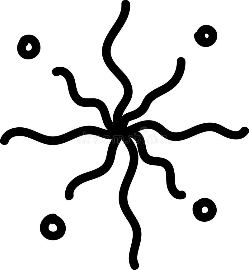 Doodle Lined Abstract Star stock illustration. Illustration of sketch ...