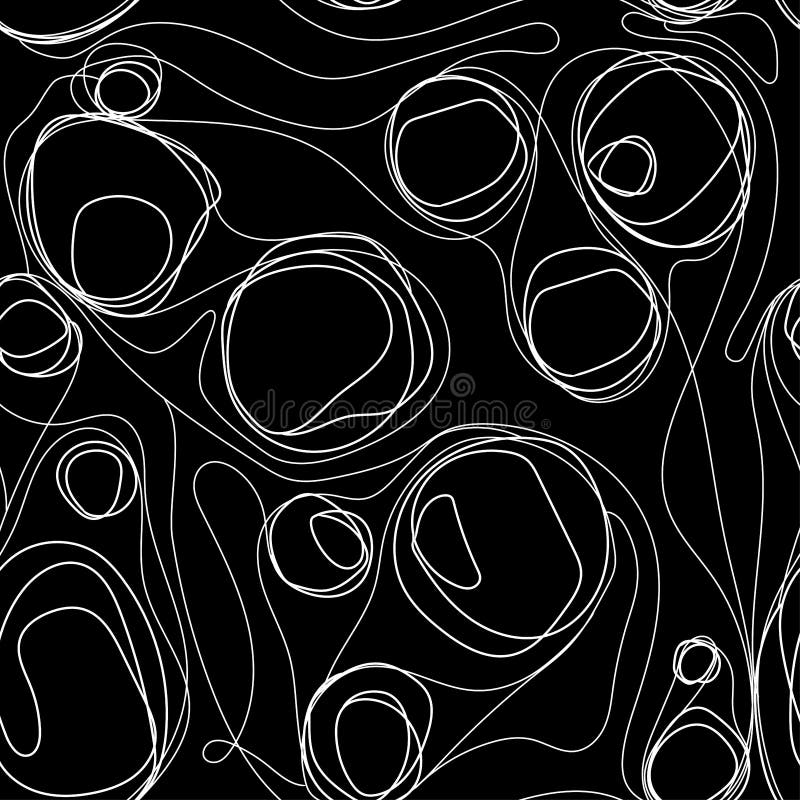 Doodle Liner Seamless Pattern.Vector Abstract Background Stock Vector ...