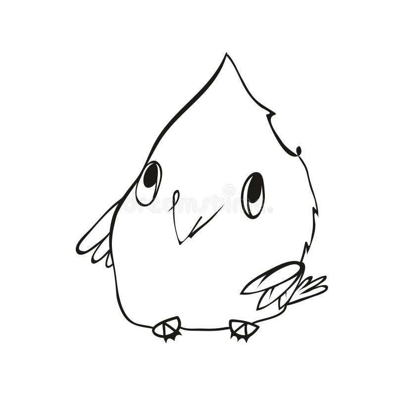 Doodle little bird sketch stock vector. Illustration of doodle - 85061109