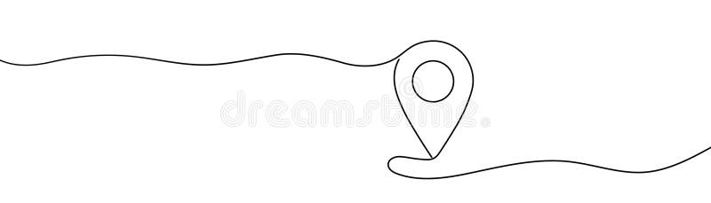 Doodle Map Pin Icon. Location Hand Drawn Vector Icon Stock Vector ...