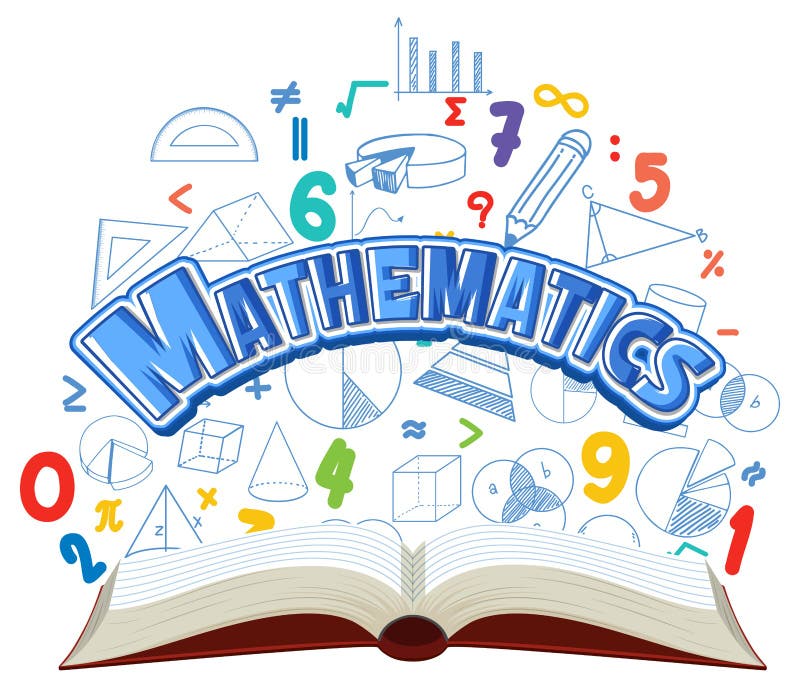 Doodle Math Formula with Mathematics Font Stock Vector - Illustration ...