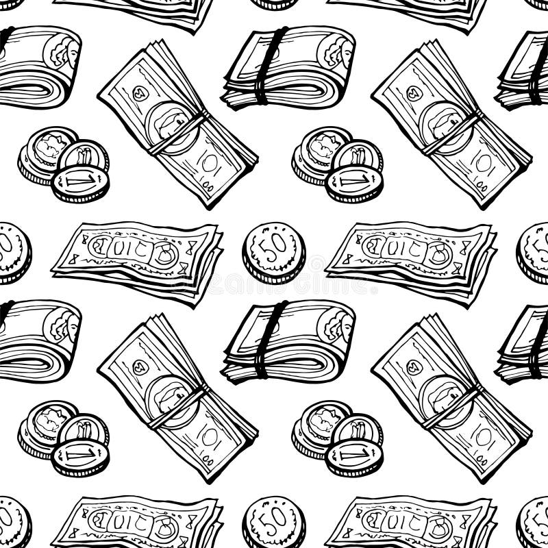 Doodle of money sign stock vector. Illustration of american - 22063672