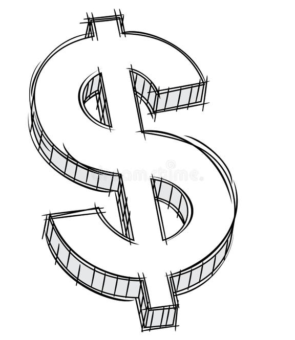 Doodle of money sign stock vector. Illustration of american - 22063672