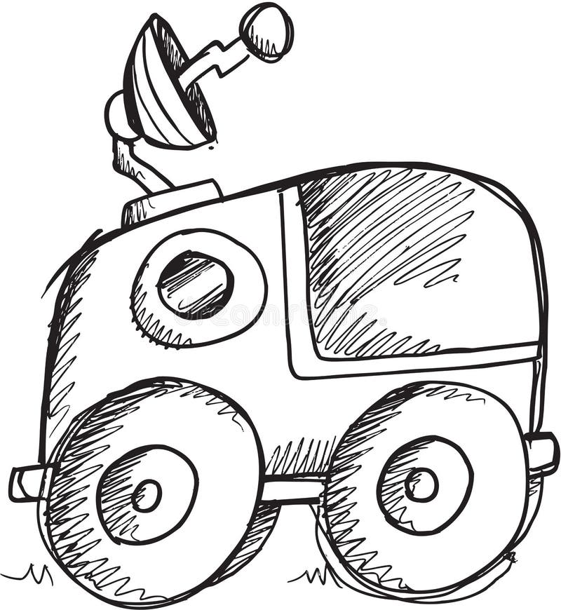 Doodle Moon Buggy Vector stock vector. Illustration of buggy - 51029329