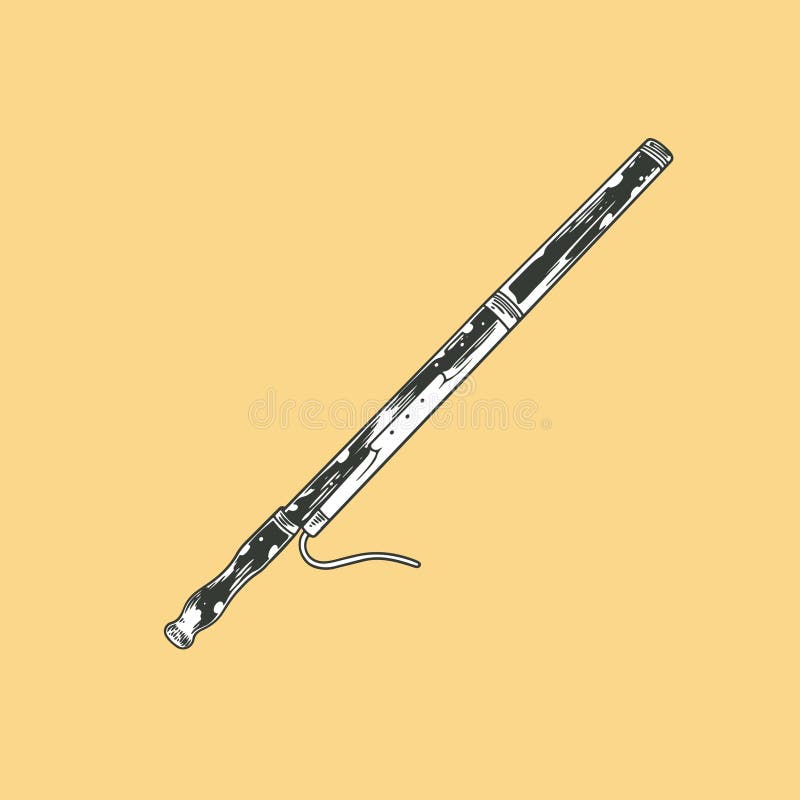 Bassoon Instrument Cartoon Music Graphic Vector Stock Vector ...