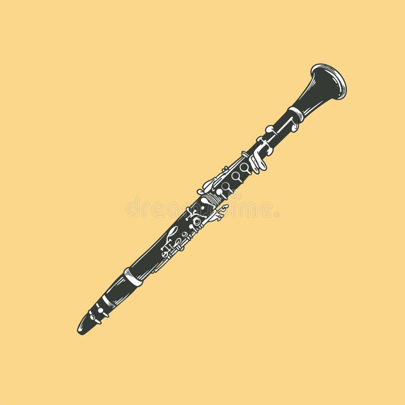 Clarinet Line Drawing Stock Illustrations – 154 Clarinet Line Drawing ...
