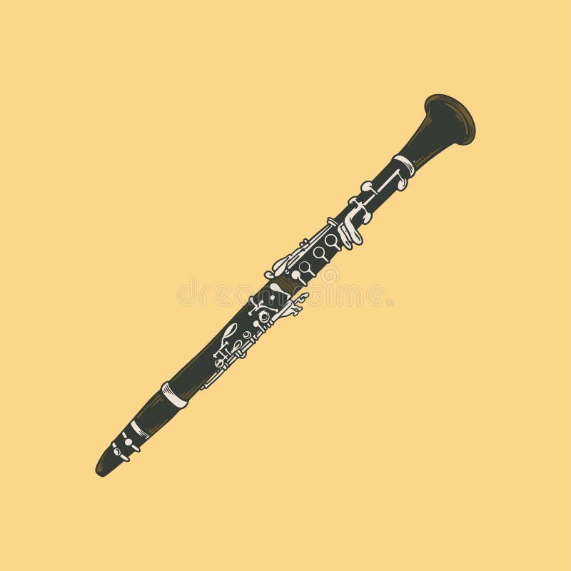 Clarinet Line Drawing Stock Illustrations – 154 Clarinet Line Drawing ...