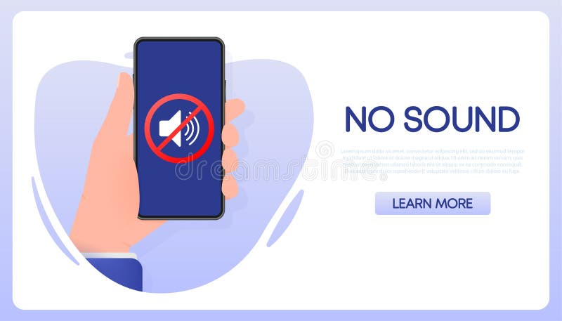 No Sound Vector Phone Sign. Vector Illustration. Stock Vector ...