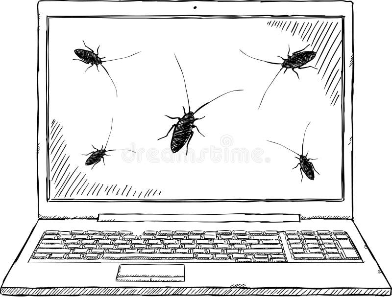Computer bugs stock illustration. Illustration of computer - 866553