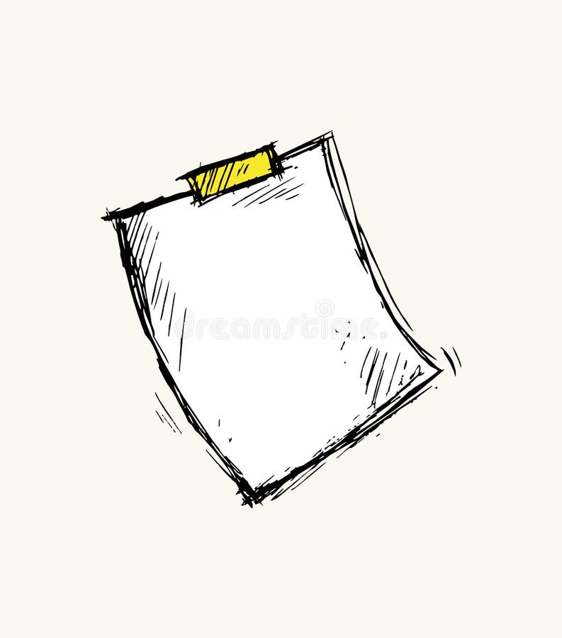 Doodle Notepaper for Messages ,vector Illustration Stock Vector ...
