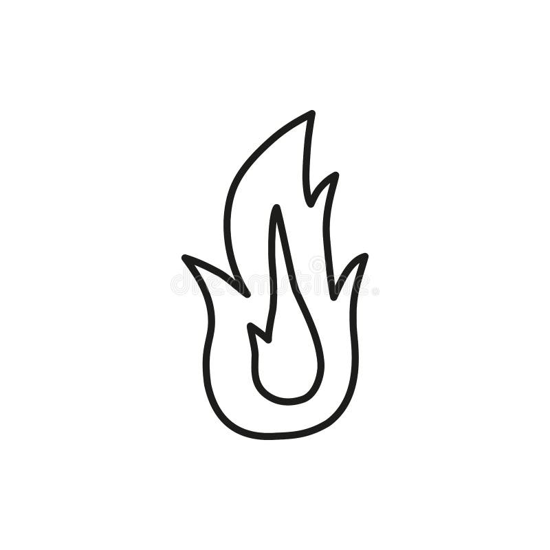 Outline Fire Station Vector Icon. Isolated Black Simple Line Element ...