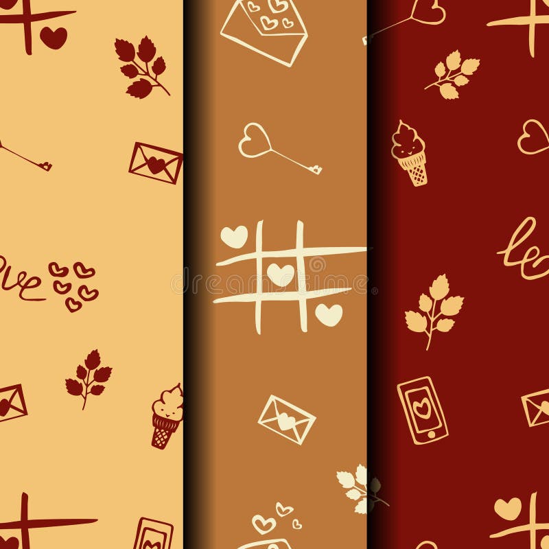 Doodle, Pattern, Vector, Texture, Card, Phone, Ice Cream, Key, Heart ...