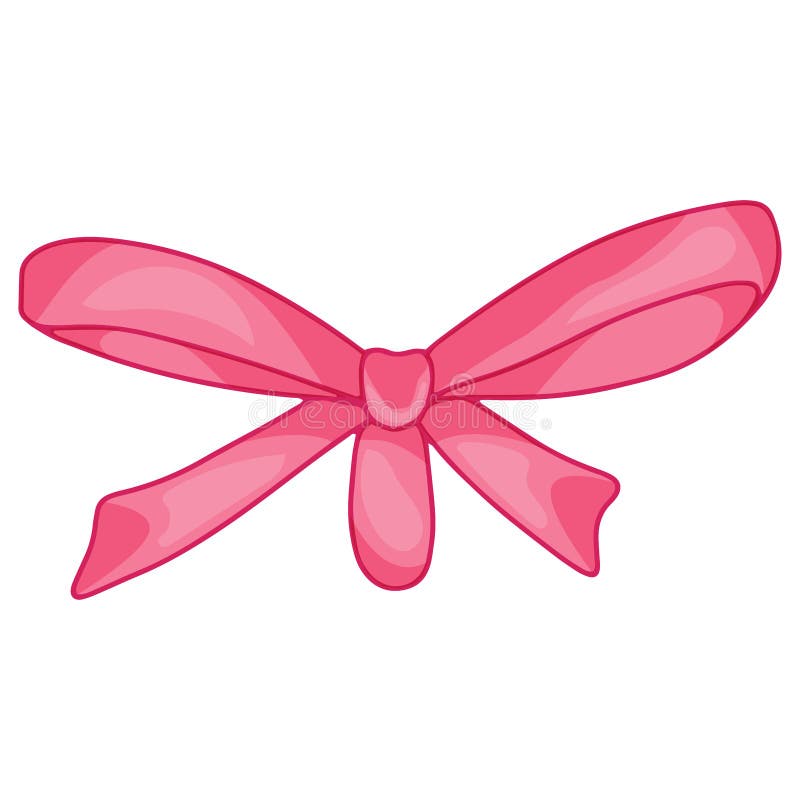Doodle Pink Bow for Celebration Design. Festive Banner Design, Graphic ...
