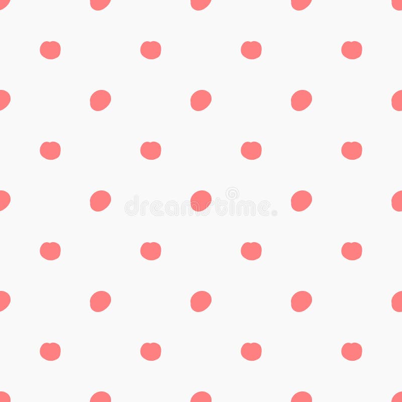 Doodle polka dots pattern stock vector. Illustration of round - 126618513