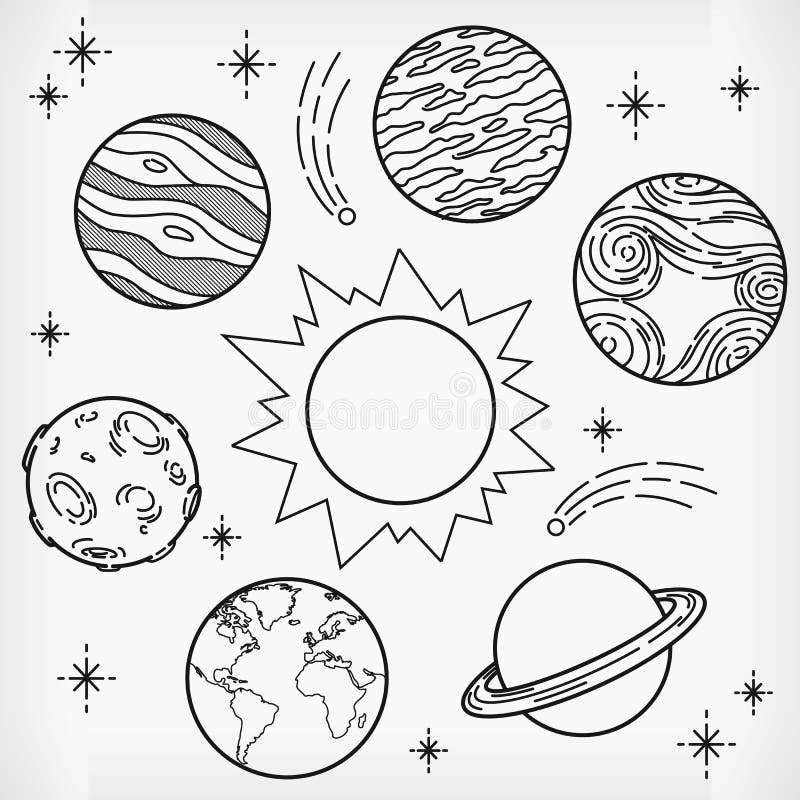 Solar System Drawing Doodle Stock Illustrations – 1,345 Solar System ...