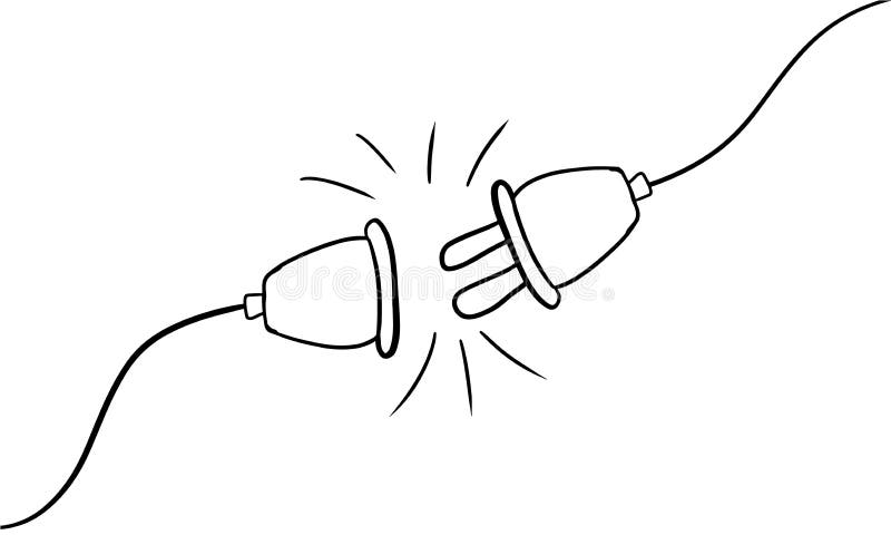 Hand Drawn Power Cord Stock Illustrations – 551 Hand Drawn Power Cord ...