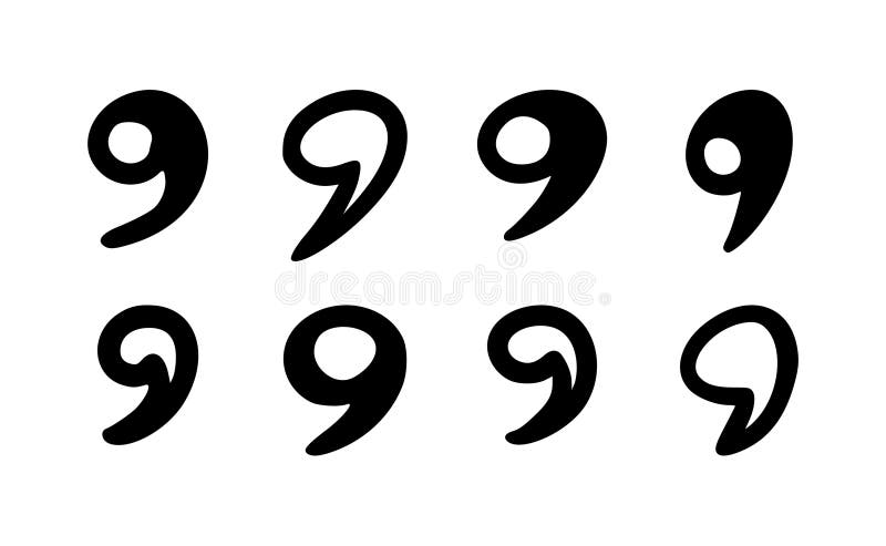 Doodle Quotation Mark by Pencil. Hand Drawn Chalk Comma Set for Speech ...