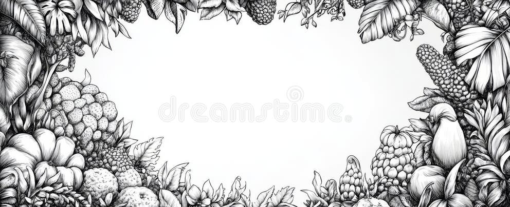 Doodle School Draft Frame Collection with Detailed Handdrawn Square ...