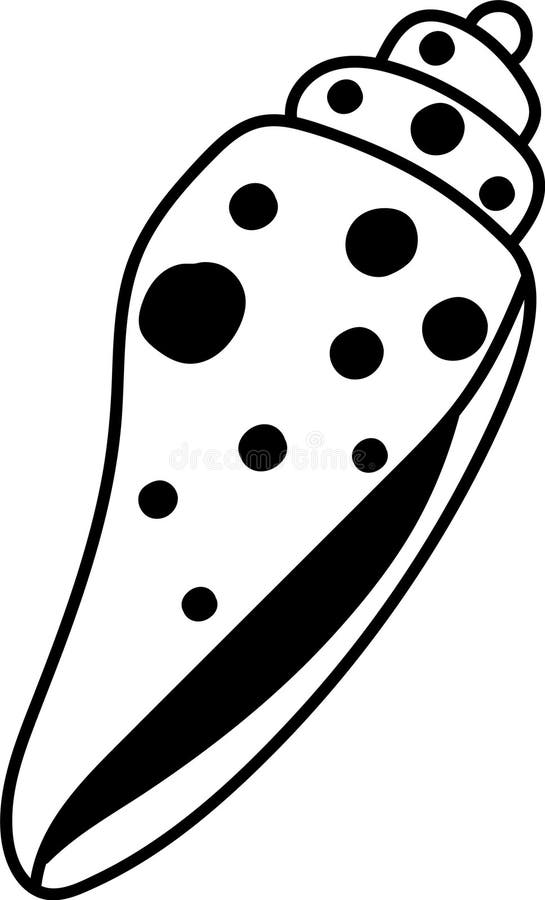 Doodle Sea Shell stock vector. Illustration of marine - 365204685