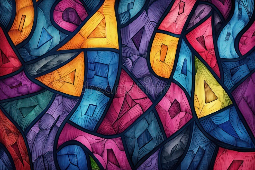 Doodle Seamless Pattern. Crazy Color Palette Stock Illustration ...