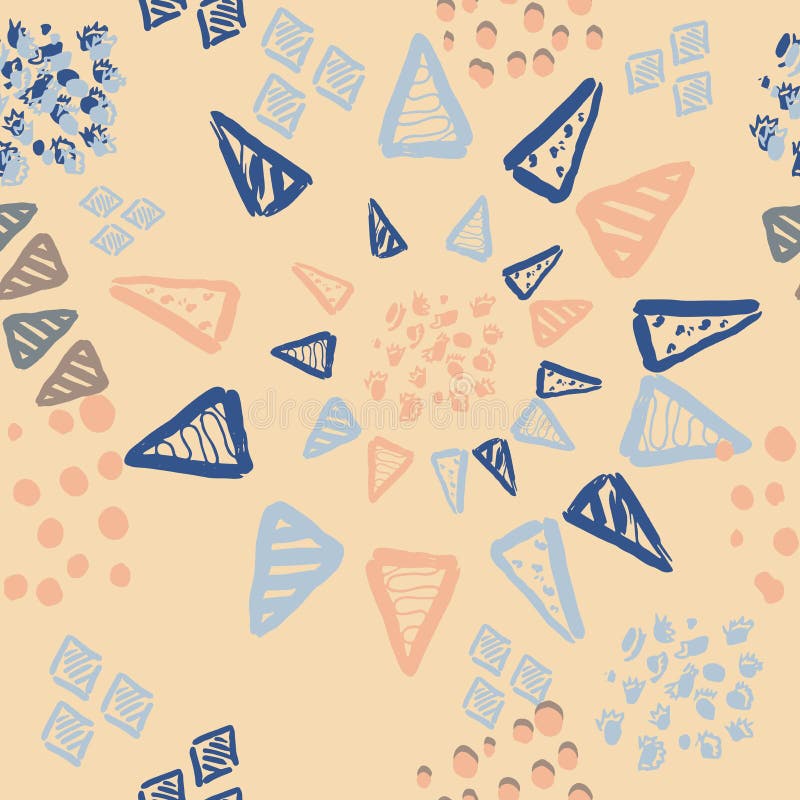 Doodle Seamless Pattern in Vector Design with Using Trend Colours ...