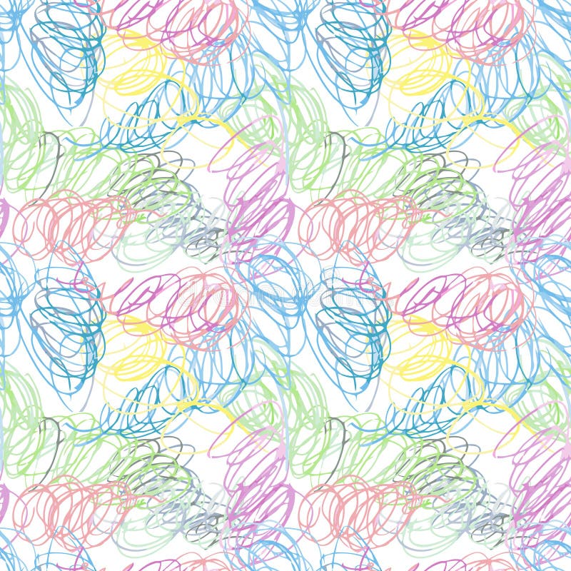 Scribble pattern stock vector. Illustration of freehand - 41423105