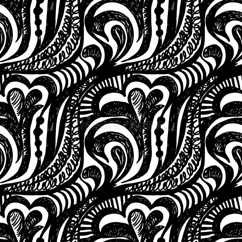 Doodle Seamless Pencil Scribble Pattern-model for Design of Gif Stock ...
