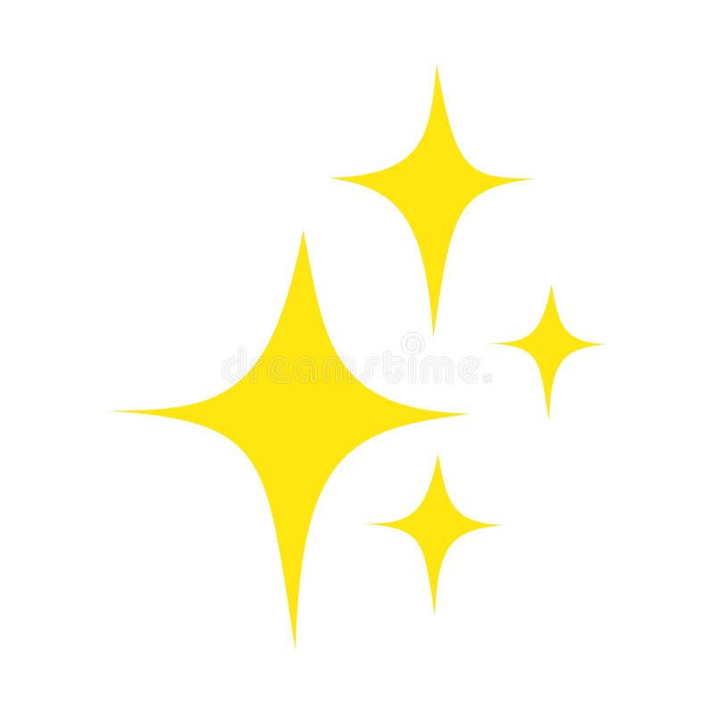 Doodle Set of Vector Stars Sparkle Icon, Clean Surface Icon. Yellow ... Doodle Set of Vector Stars Sparkle Icon, Clean Surface Icon. Yellow ...