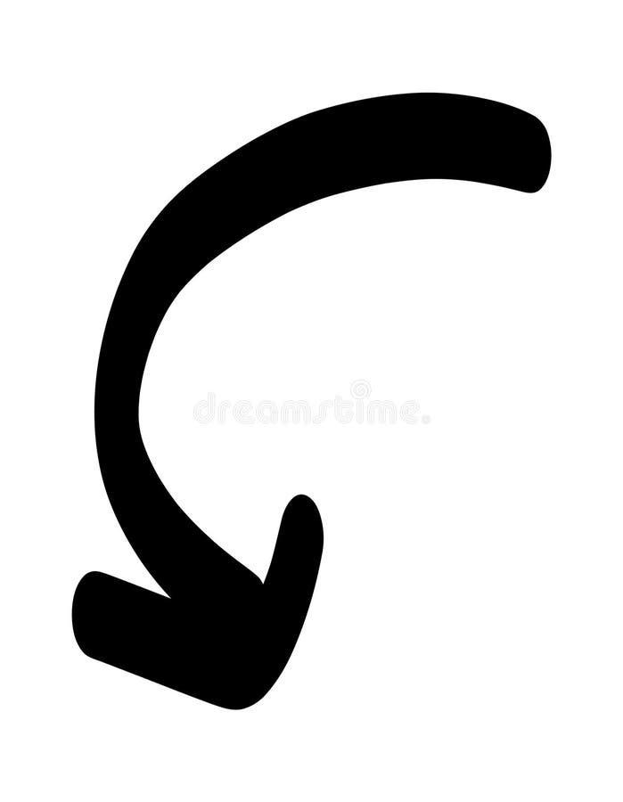 Doodle Shapes. Arrows Sketch Elements. Vector Cartoon Arrow. Hand Drawn ...