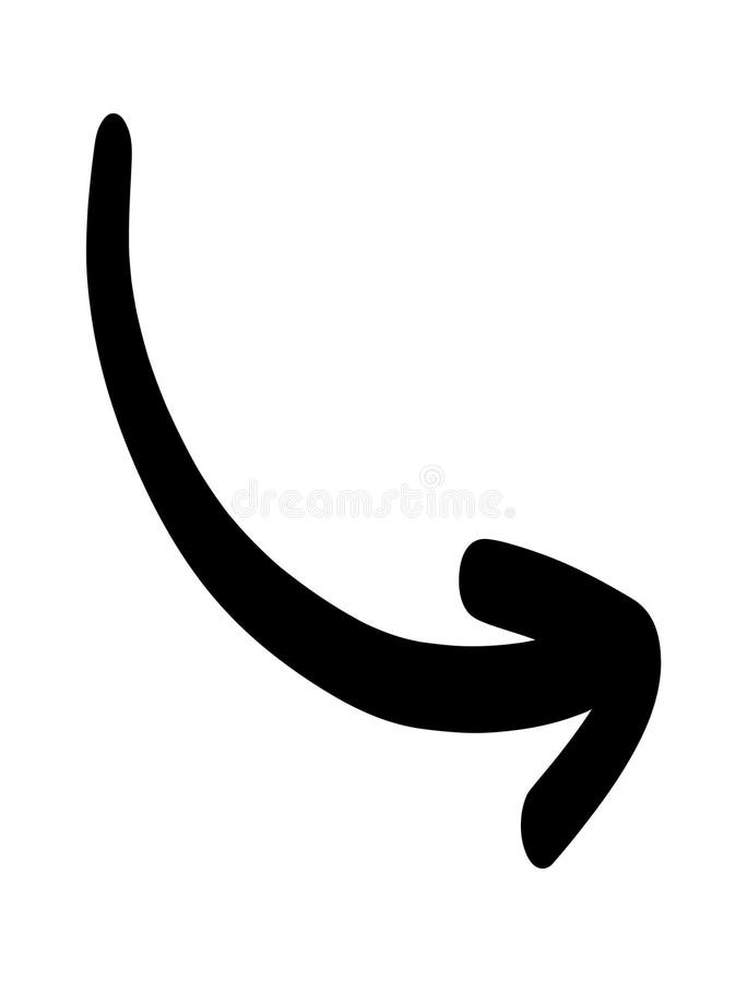 Doodle Shapes. Arrows Sketch Elements. Vector Cartoon Arrow. Hand Drawn ...