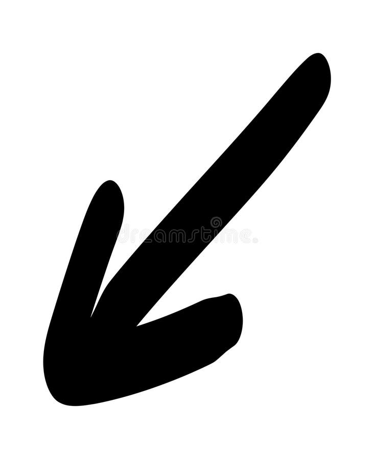 Doodle Shapes. Arrows Sketch Elements. Vector Cartoon Arrow. Hand Drawn ...