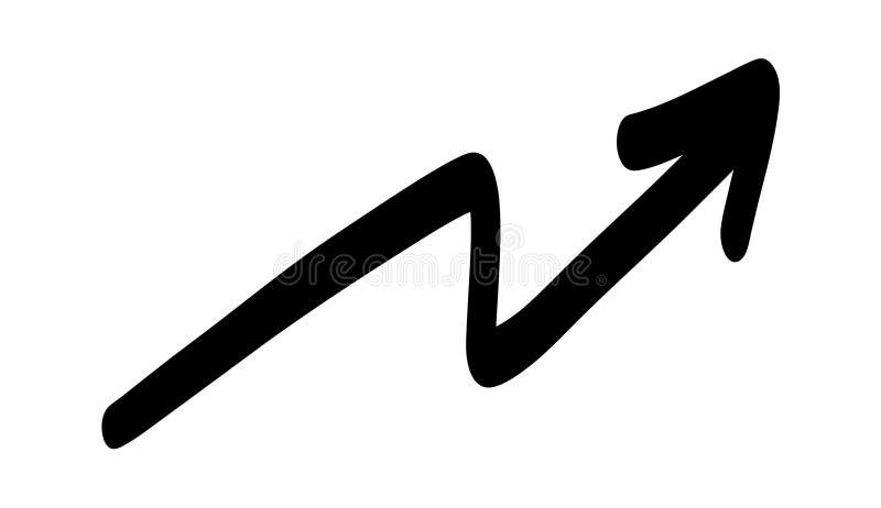 Doodle Shapes. Arrows Sketch Elements. Vector Cartoon Arrow. Hand Drawn ...