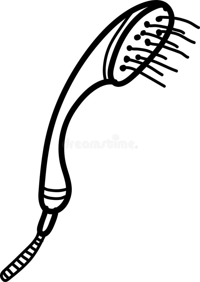 Doodle Shower Head stock vector. Illustration of bath - 352617528