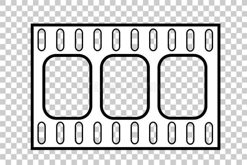 Doodle Simple Film Strip stock vector. Illustration of cinema - 75982822