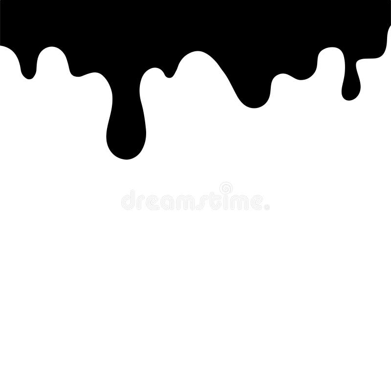 Doodle Sketch Style of Hand Drawn Dripping Liquid Vector Illustration ...