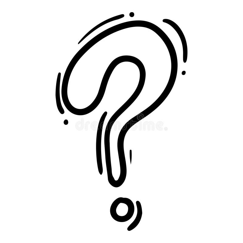 Doodle Sketch Style of Question Marks Hand Drawn Illustration. for ...